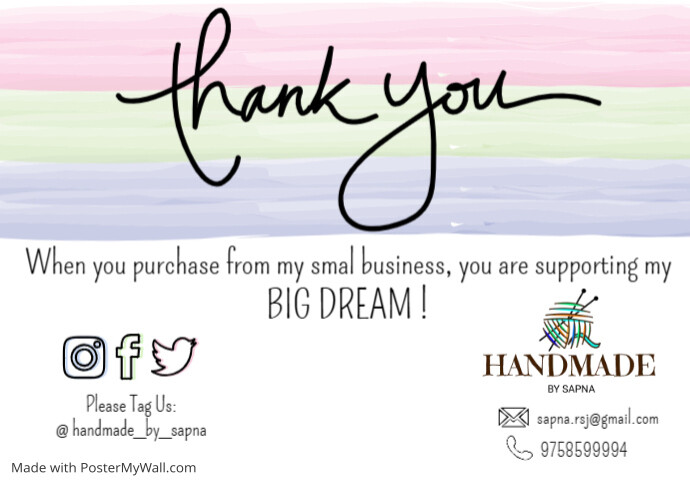 Copy of Business Customer Appreciation Card | PosterMyWall