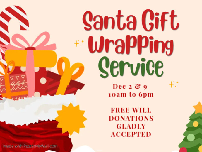 Copy of Santa Gift Wrapping Service (1) | PosterMyWall