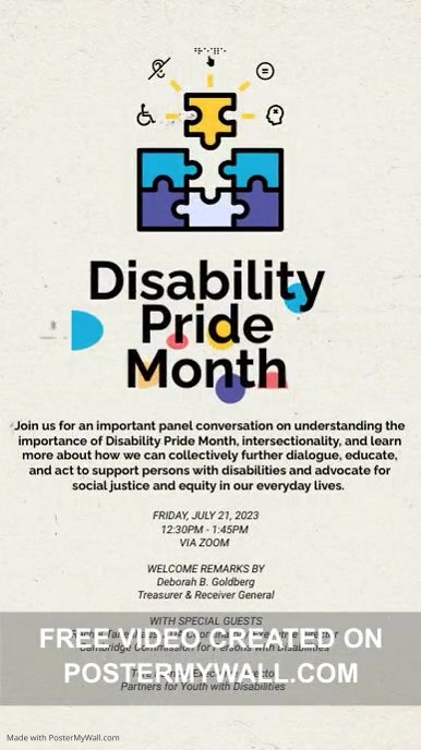 Disability pride month tiktok instagram story | PosterMyWall