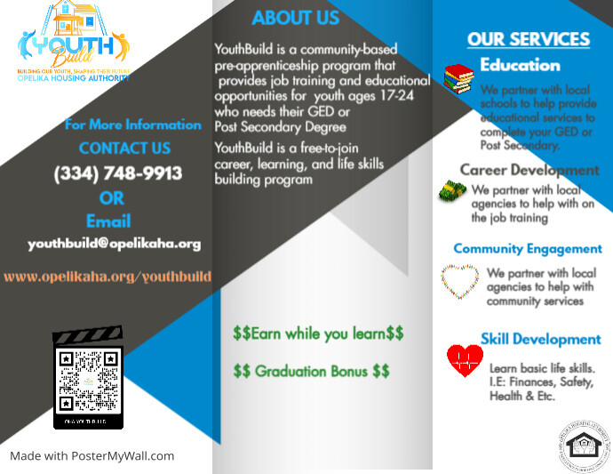 YouthBuild Brochure | PosterMyWall