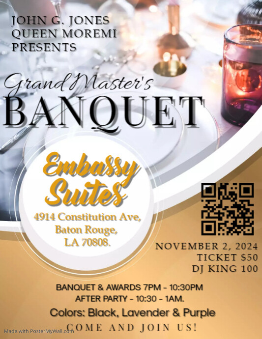 Copy of Dinner Banquet Party Invitation Flyer Template | PosterMyWall