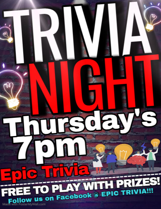 Trivia Night Flyer | PosterMyWall