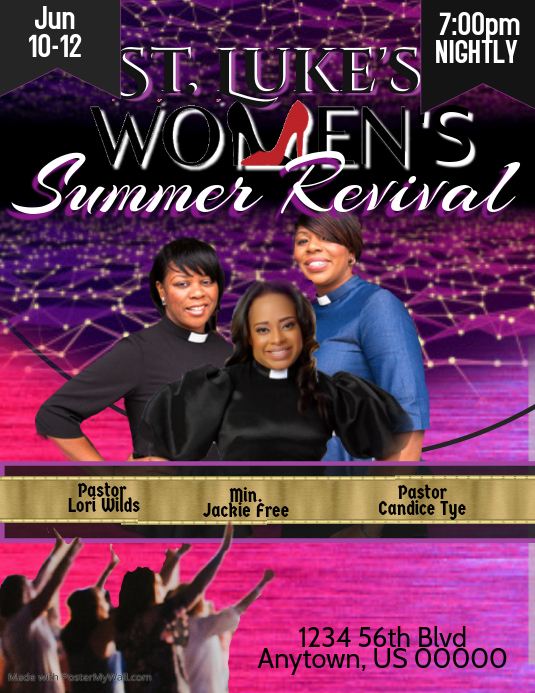 Copy of Copy of Women's Summer Revival | PosterMyWall
