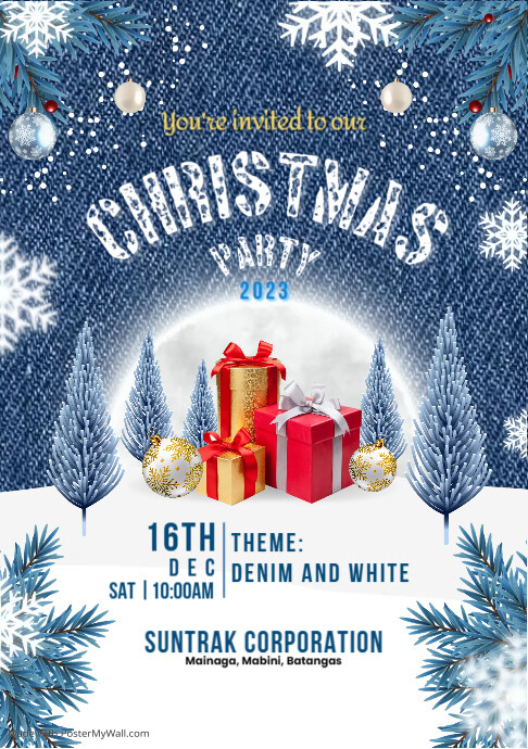 Copy of christmas party template | PosterMyWall