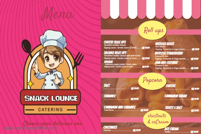 Bakery Menu | PosterMyWall