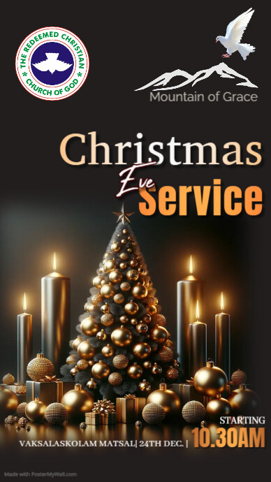 CHURCH CHRISTMAS SERVICE | PosterMyWall