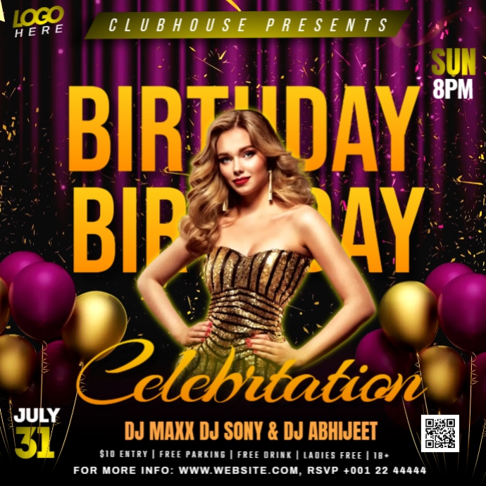 Birthday party | PosterMyWall