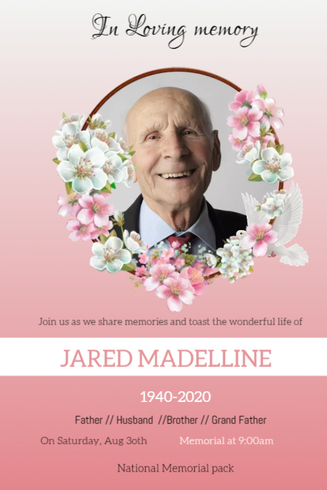 Funeral flyers | PosterMyWall