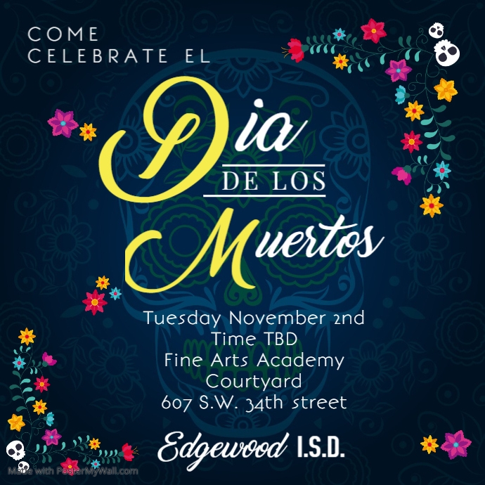 Copy of Classy Dia de los Muertos Instagram Post Template | PosterMyWall