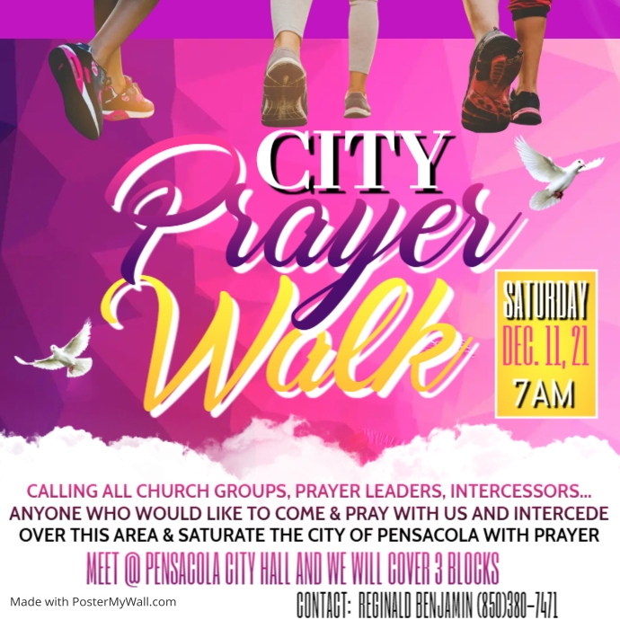Copy of CHURCH PRAYER WALK FLYER TEMPLATE | PosterMyWall