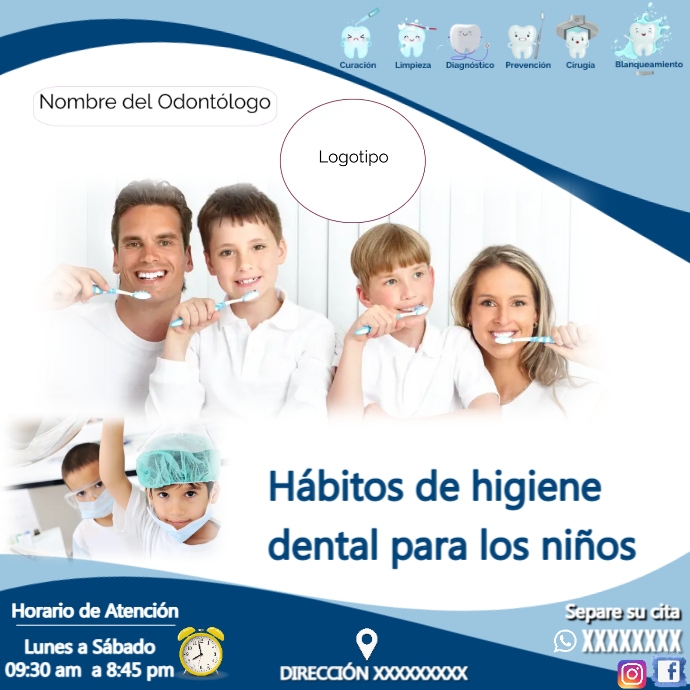Hábitos de higiene dental (1) | PosterMyWall