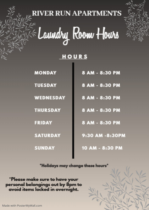 Business Hours Template | PosterMyWall