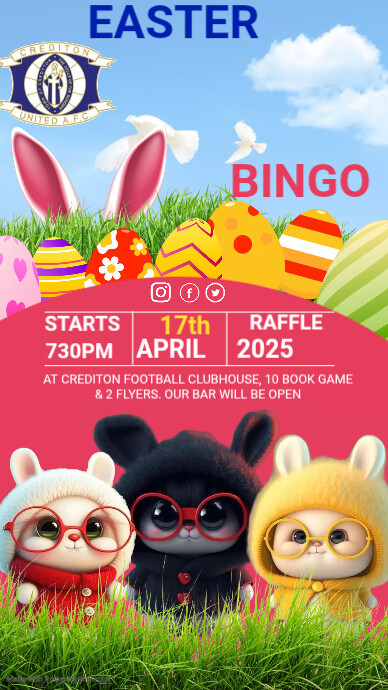 Easter Bingo Flyer | PosterMyWall