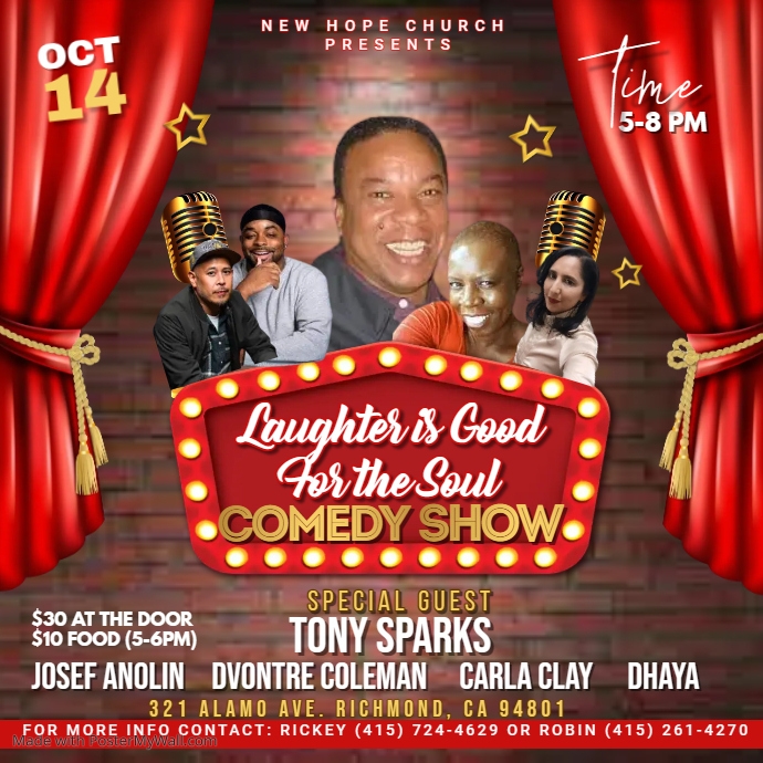 Comedy Night Show FINAL FLIER | PosterMyWall