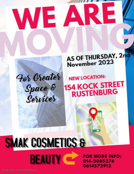 Copy of Moving Announcement Flyer | PosterMyWall