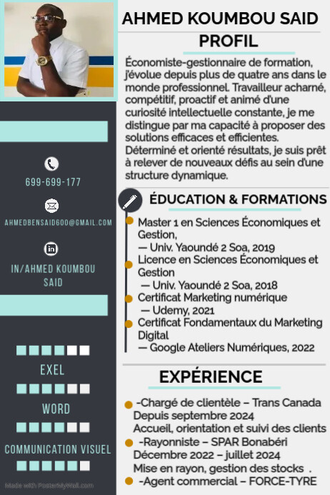 Copie de Professional Corporate CV Resume Design | PosterMyWall