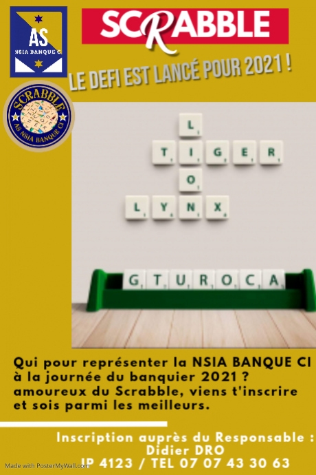 Copy of Scrabble Tournament Poster | PosterMyWall