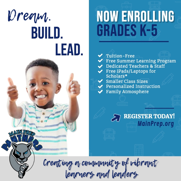 Main Prep Social Ad Enrollment 2021-22 | PosterMyWall