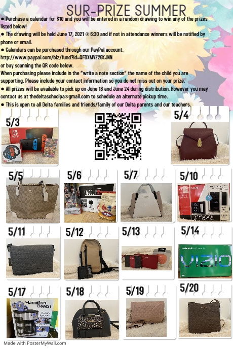 Prize Calendar | PosterMyWall