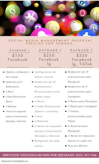 SMM Packages Price List (1) | PosterMyWall