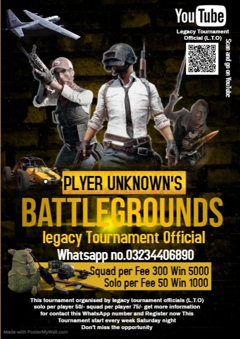 Copy of pubg game | PosterMyWall