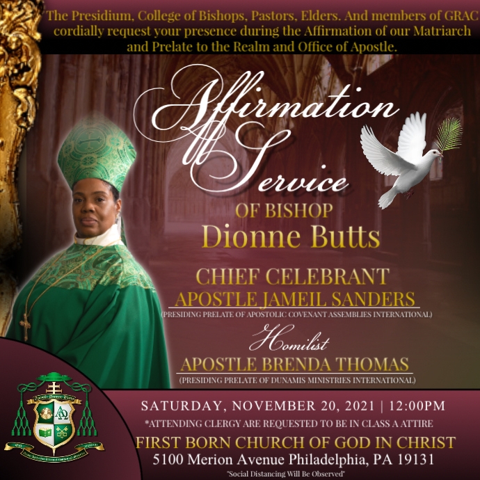 Copy of Copy of Episcopal Consecration flyer | PosterMyWall