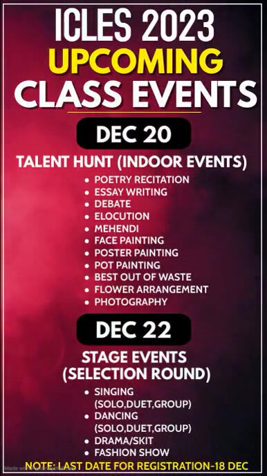 Upcoming Events (1) | PosterMyWall