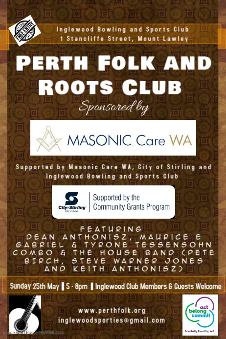 Perth Folk and Roots Club | PosterMyWall