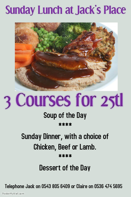 Sunday Dinner | PosterMyWall