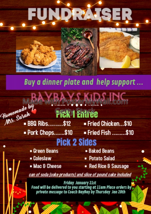Dinner Themed fundraiser | PosterMyWall