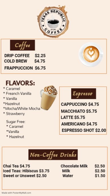 Coffee House menu | PosterMyWall
