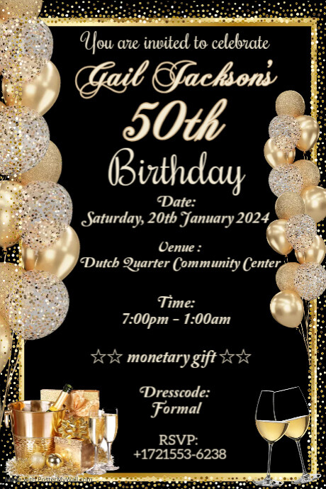 Birthday Invitation Flyer | PosterMyWall