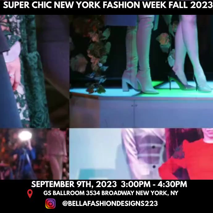 (1) NO QR CODE - SC NYFW FALL 2023 | PosterMyWall