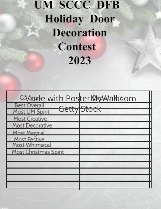 LUCKY DRAW RAFFLE LOTTO LOTTERY FORM | PosterMyWall