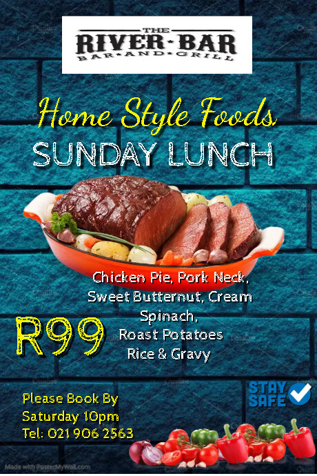 Sunday Roast Dinner Beef Take-Away | PosterMyWall