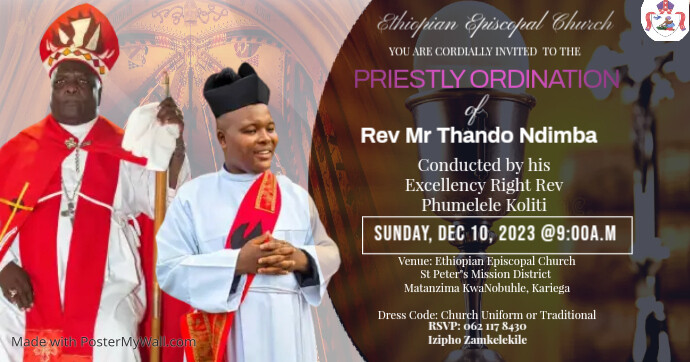 Episcopal Consecration flyer | PosterMyWall