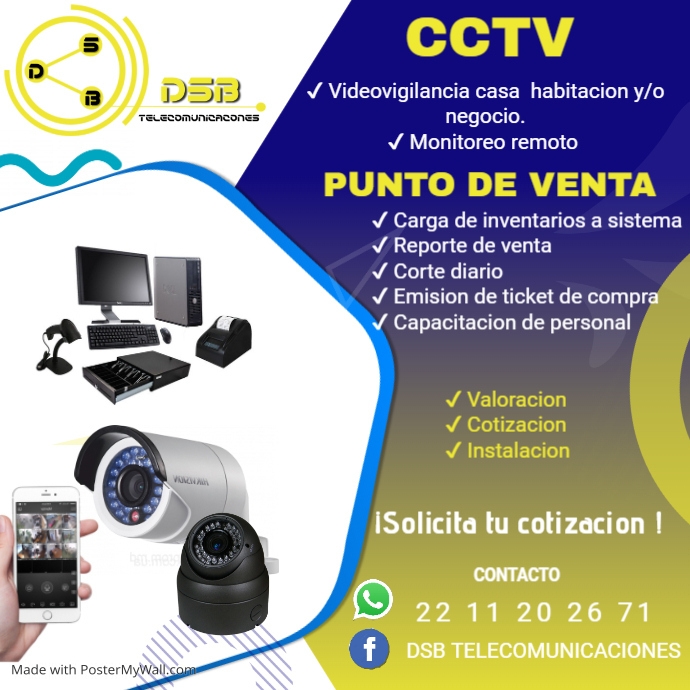 Copia de cctv Camera instragram post | PosterMyWall