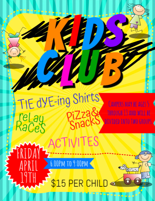 Kids Club | PosterMyWall