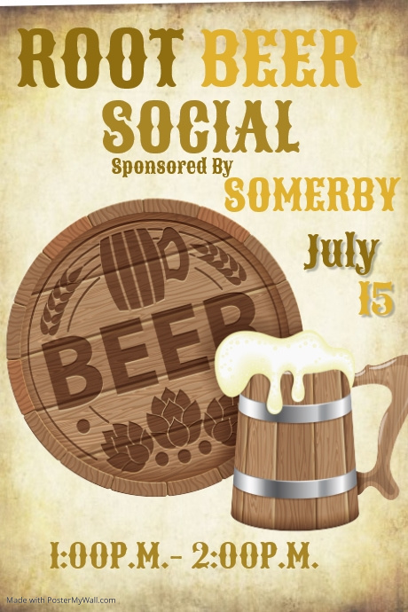 root beer social | PosterMyWall