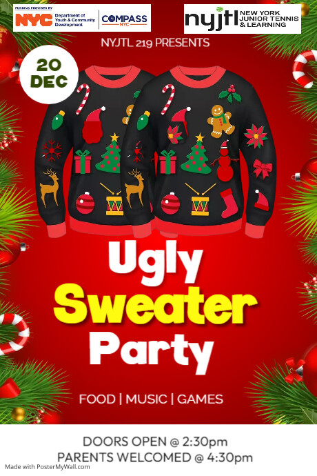 UGLY SWEATER PARTY,CHRISTMAS,MERRY,XMAS | PosterMyWall
