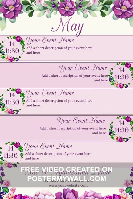 Copy of May Calendar | PosterMyWall