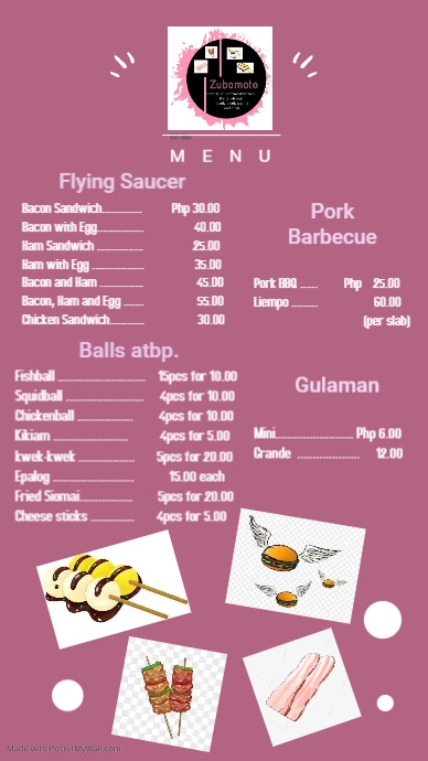 Copy of Black and Yellow Bistro Menu Design | PosterMyWall