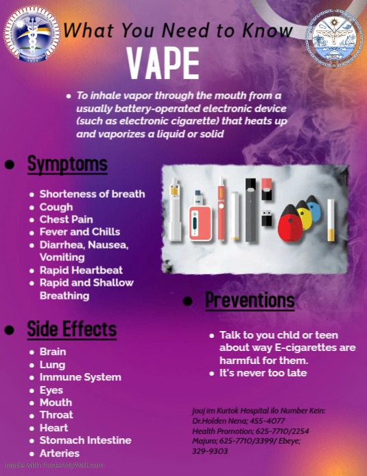 Purple Smokey Vape Shop Flyer Template | PosterMyWall