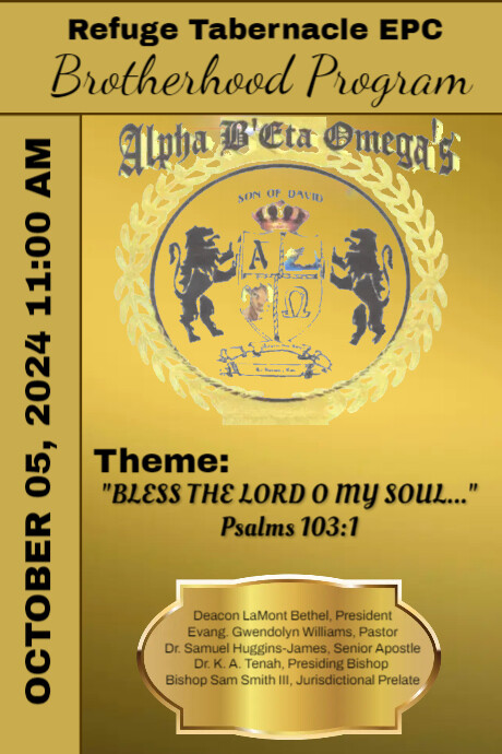 Brotherhood Program Cover | PosterMyWall