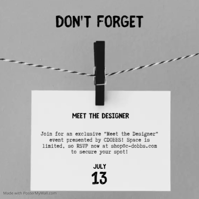 Event Reminder template | PosterMyWall