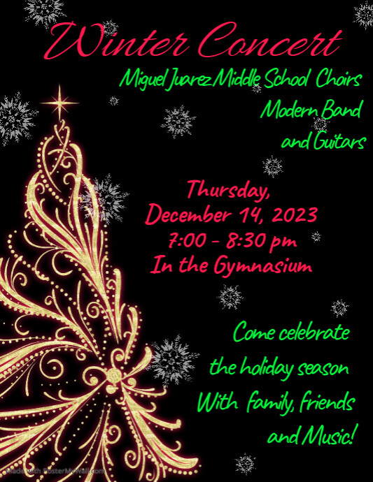 Winter Concert Poster | PosterMyWall