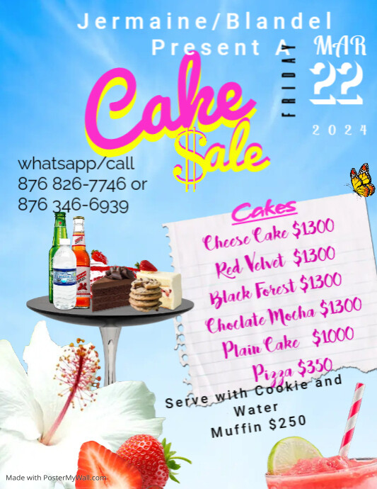 Cake sale By Nessa Designs | PosterMyWall
