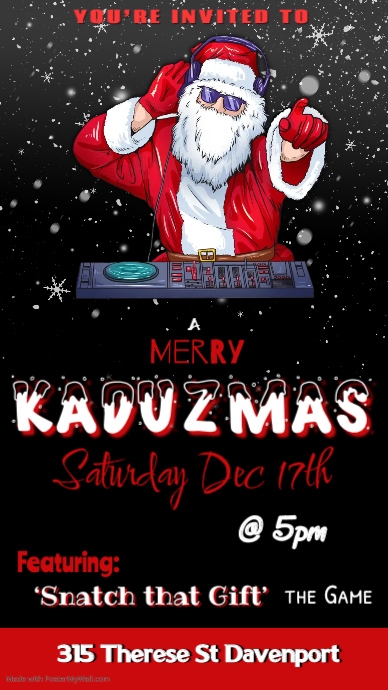 Christmas dance night,Santa party,event | PosterMyWall