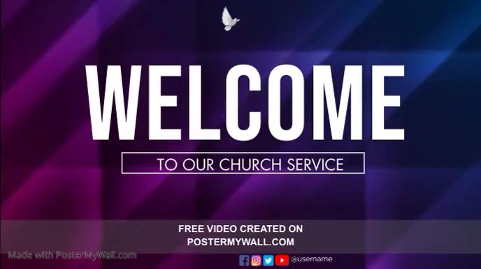welcome to church service Template | PosterMyWall