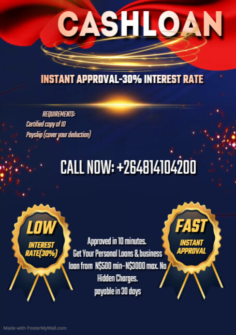Cash loan advertisement template | PosterMyWall
